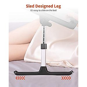 Laptop Desk for Bed, SAIJI Lap Desks Bed Trays for Eating Writing, Adjustable Computer Laptop Stand, Foldable Lap Table in Sofa and Couch (23.6 x 13,Black)