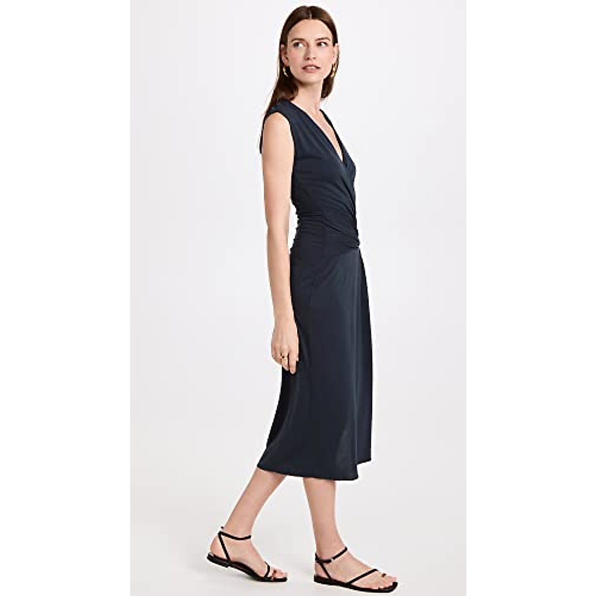 rag & bone Women's Christy Drape Dress, Salute, Blue, S