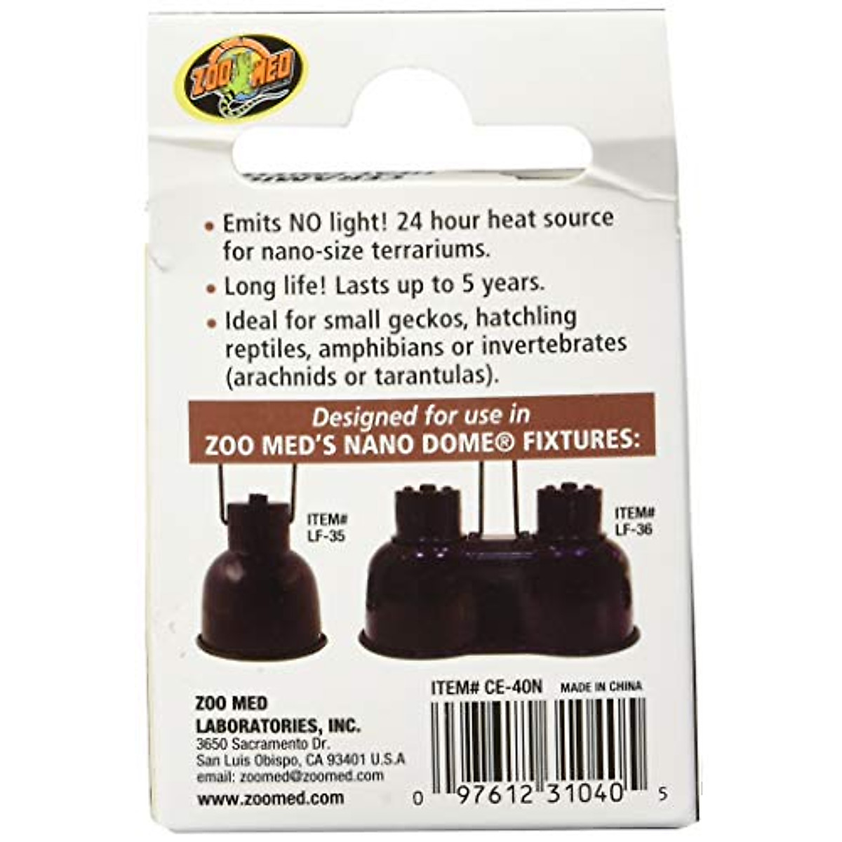 Zoo Med Labs 40W Nano Ceramic Heat Emitter