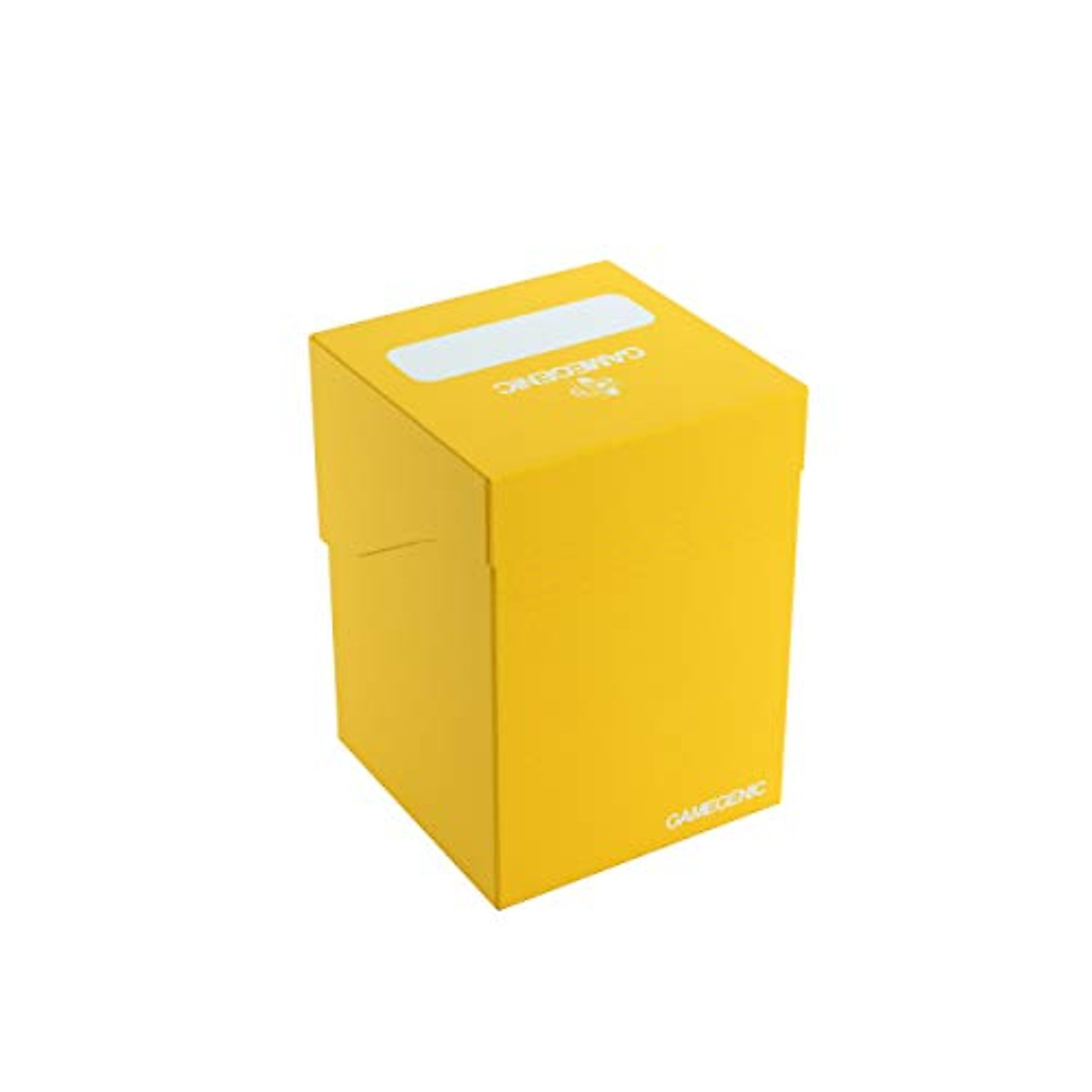 Gamegenic Deck Holder 100+ Casual Deck Box | Double-Sleeved Card Storage with Flex Card Divider | Premium Card Game Protector | Cobra Neck Technology | Holds up to 100 Cards | Yellow Color | Made