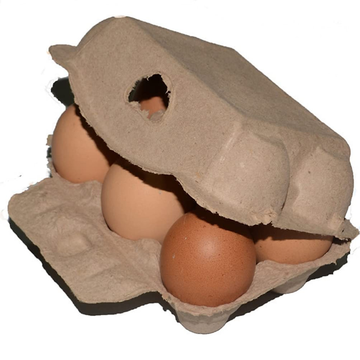 Happyyami 20pcs Egg Cartons Egg Tray Holder 6 Count Eggs Keeper Egg Bulk Container for Family Farm Market Camping Picnic Travel