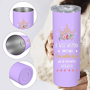 Retirement Gifts for Women, Happy Retirement Tumbler Best Retirement Gifts Ideas for Coworker, Teacher, Nurse,Doctor, Mom, Boss,Female Friend, Grandma, Retirees, Funny Ladies Retired Cup Gifts for Her