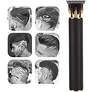 HJJWL Hair Cutting Tool, Professional Self-Service Hair Clippers Detail Trimmer Electric Haircut Kit for Quick Cut for Men Carving Trimming Push White Electric Push