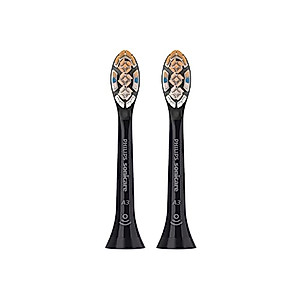 Philips Sonicare Genuine A3 Premium All-in-One Replacement Toothbrush Heads, 2 Brush Heads, Black, HX9092/95