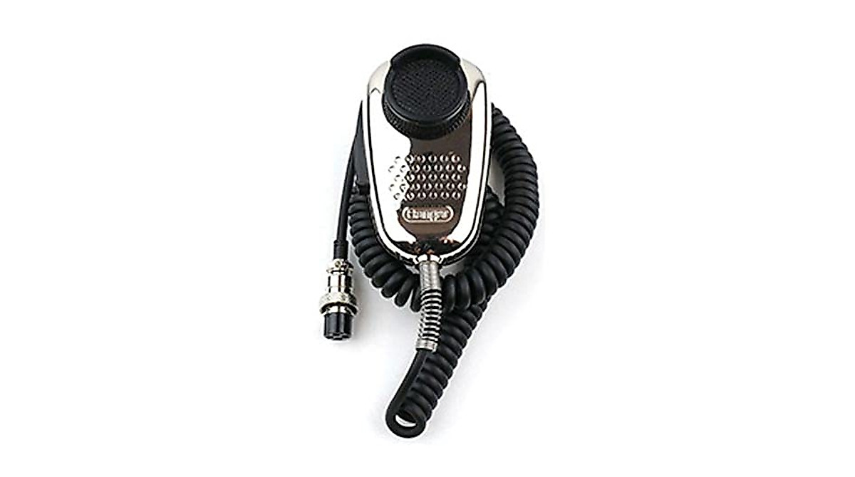 RANGER SRA-198 Chrome Noise-Canceling Mic for CB & Ham Radios