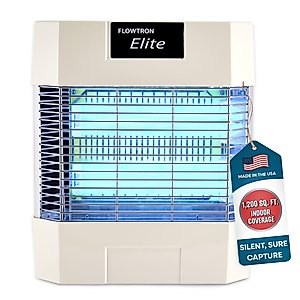 Flowtron Indoor Fly Killer | Electric Low-Voltage Bug Zapper for Gnats & Insects with 80W UV Light & Pheromone Lure, Stun Grid & Sticky Trap | 1200 Sq Ft for Kitchen, Restaurant & Barn, UL Certified