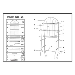 OCASAMI 3-Shelf Over The Toilet Organizer Metal Bathroom Organizer Over Toilet, 3-Tier White Toilet Shelf Organizer Freestanding Storage Space Saver Shelf 69.7x25.6x13.4inch | US Stock
