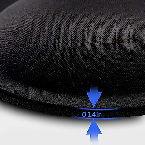 Ergonomic Mouse Pad 3 Pack with Wrist Rest Support, Round Gaming Mousepad with Smooth Surface & Non-Slip Rubber Base for Computer, Laptop, Office, Comfortable Memory Foam for Wrist Cushion