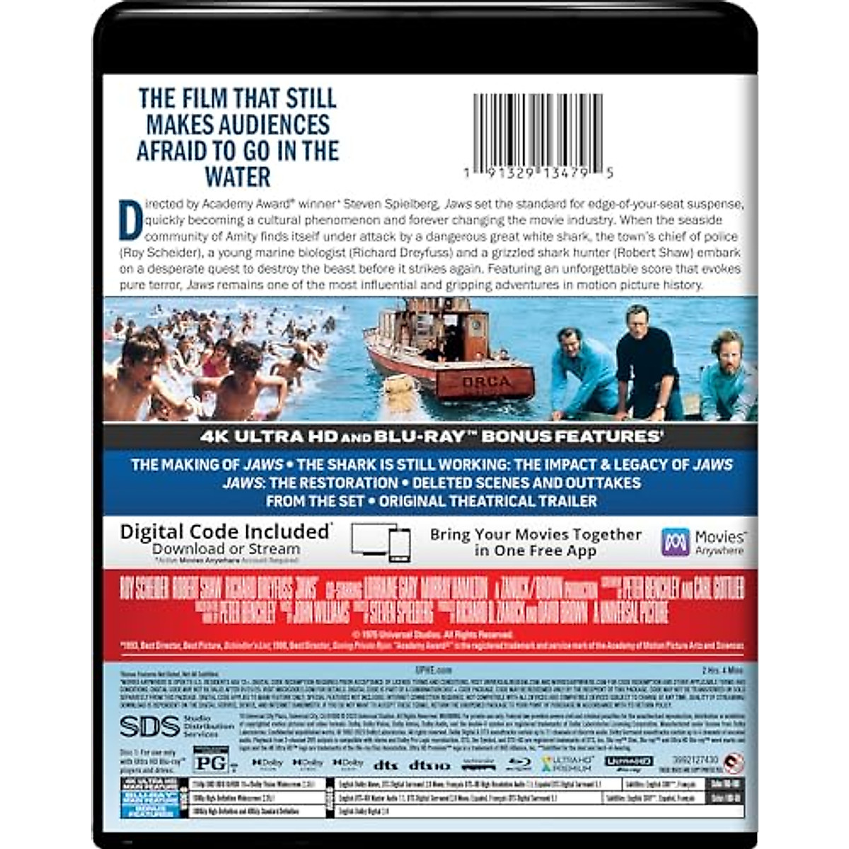 Jaws - 4K Ultra HD + Blu-ray + Digital [4K UHD]