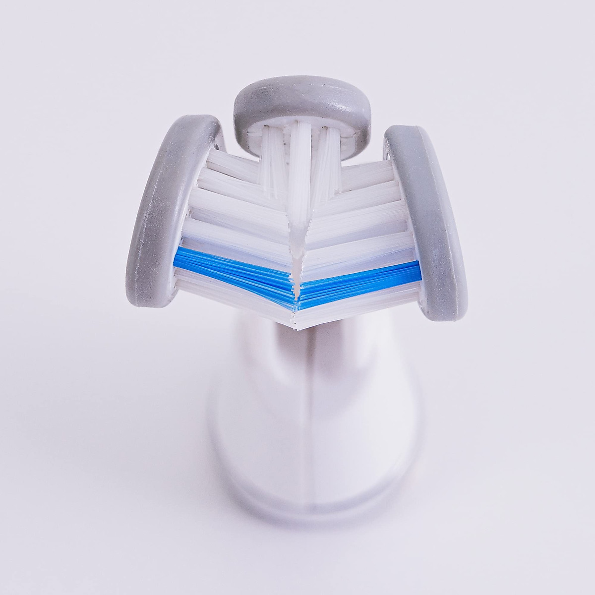 Triple Bristle Kids Sonic Toothbrush | 2 Pack Replacement Head Refill | 3-Sided Brushing to Clean Teeth and Gums | Dentist Created & Approved | Safe on Braces