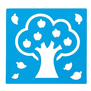 Baker Ross FE517 Garden Craft Stencils - Pack of 8, Plastic Stencils for Children, Art Set for Kids to Create and Design Themed Books, Cards and Pictures