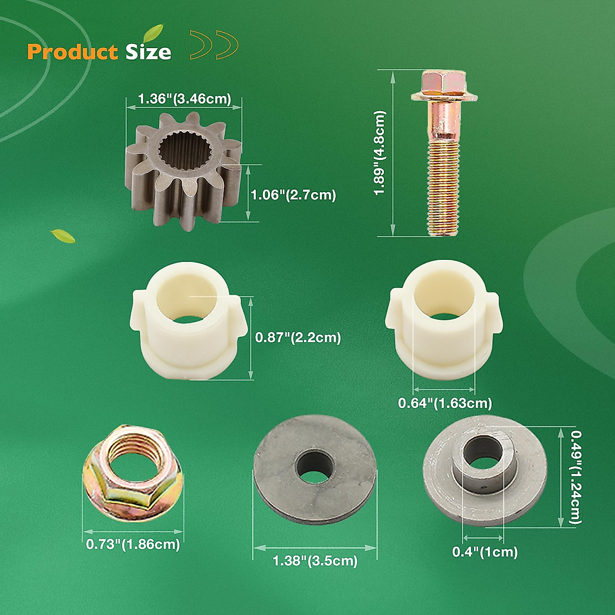 HQPASFY Steering Sector Pinion Gear Rebuild Kit Compatible with John Deere LA Series Lawn Tractors Replaces# GX21924BLE, GX20053, GX20054, GX21994