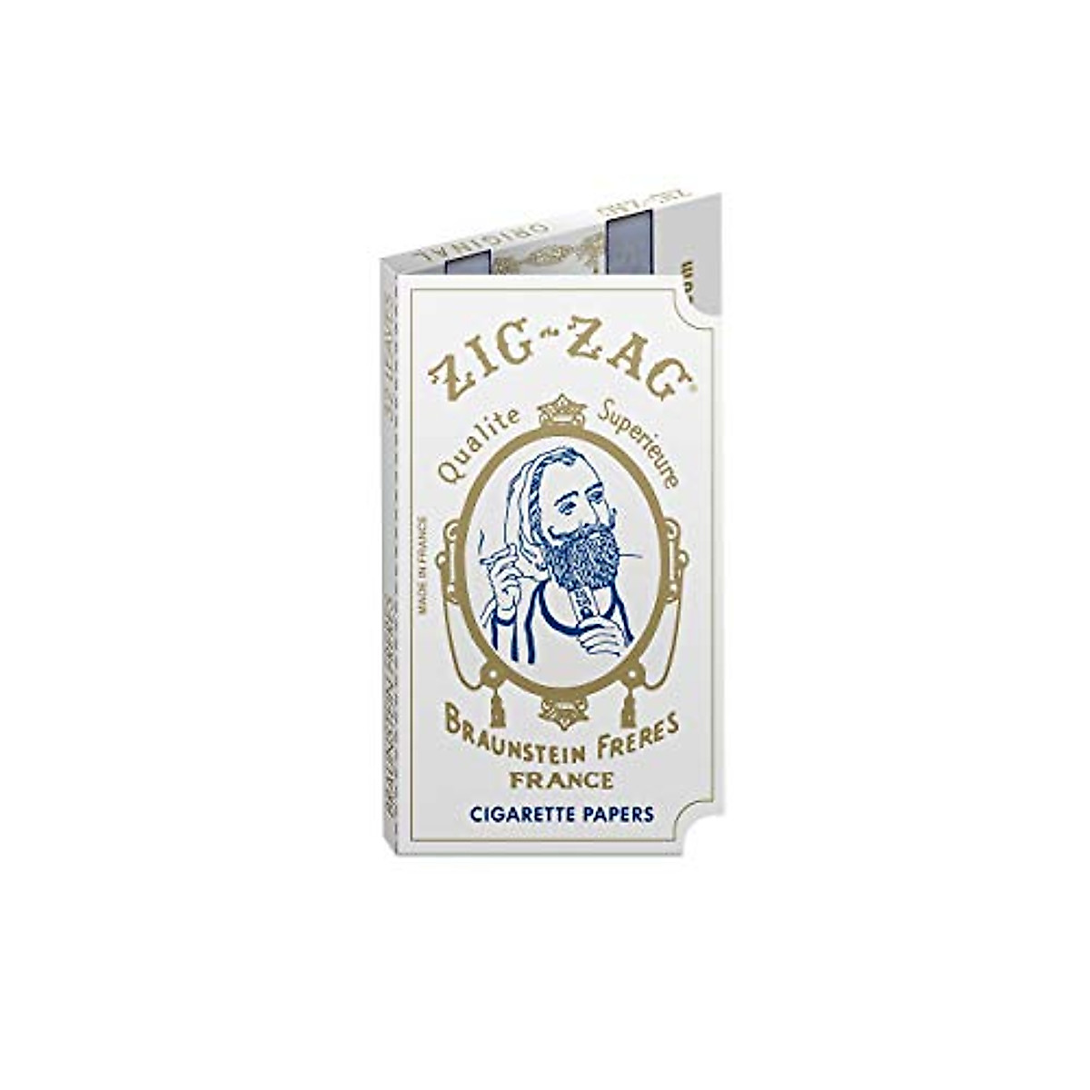 ZIG-ZAG Rolling Papers - Original White 70mm Papers with Natural Gum Arabic and Thin Glue Sealing Line - Available in 6 Booklets (192 Papers) or Carton of 24 Booklets (864 Papers) (24 Packs)