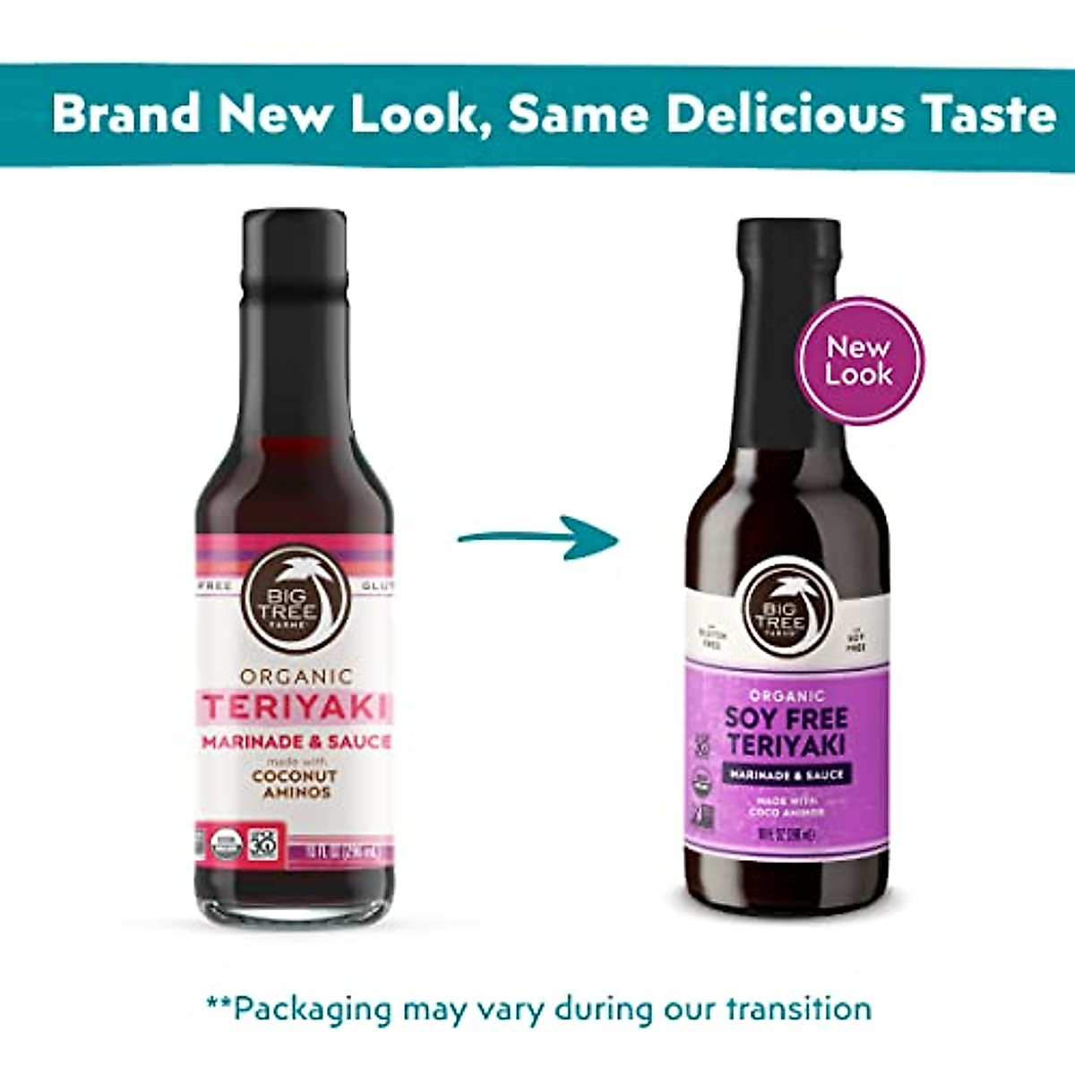 Big Tree Farms Organic Coco Aminos, Teriyaki Flavor, Soy Free, Vegan, Gluten Paleo, Certified Kosher, Whole30, Non GMO, Low Glycemic, Sodium, Sauce & Marinade Substitute, 10 oz (Pack of 2)