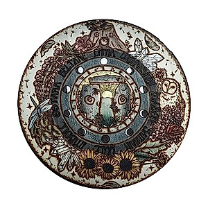 Halloween Decorations,Halloween Welcome Door Sign, Halloween Decoration, Round Wooden Door Hanger, Hanging Sign, Halloween Wall Hanging, Sign For Home Indoor,Spooky Party,Scary Decor