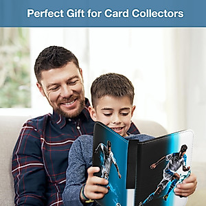 RONMONG Soccer Card Binder,2024-2025 Sports Trading Card with Sleeves Holder Album,440 Pockets Soccer Card Holder Sheets Display Storage Protectors for Collectors Boys and Girls Gift