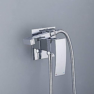 MINJING Bidets Brass Toilet Sprayer Faucet Chrome Plating Faucet Bidet Bathroom Bidet Shower Toilet Water Spray Anal Shower