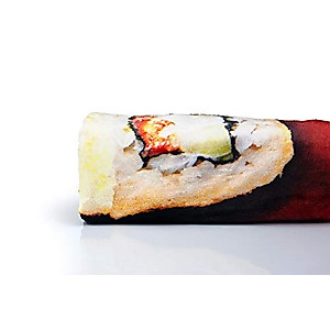 JUST FUNKY Japanese Bento Box Large Fleece Throw Blanket | Decorative Throw Blanket Features Detailed Images of Food | Collectible Japanese Culture Throw Blanket | Measures 60 x 45 Inches