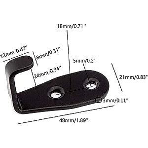 Deezio Backpack Hooks for Wall Bathroom Garage Hooks SUS304 Stainless Steel Towel Purse Robe Hooks Wall Mounted (10 Pack)