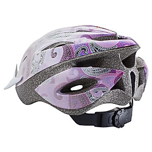 Schwinn Thrasher Adult Bike Helmet, Ages 14 and Up with Suggested Fit 58 to 62cm, Non-Lighted, Lightweight with Adjustable Side and Chin Straps, Pink/Purple