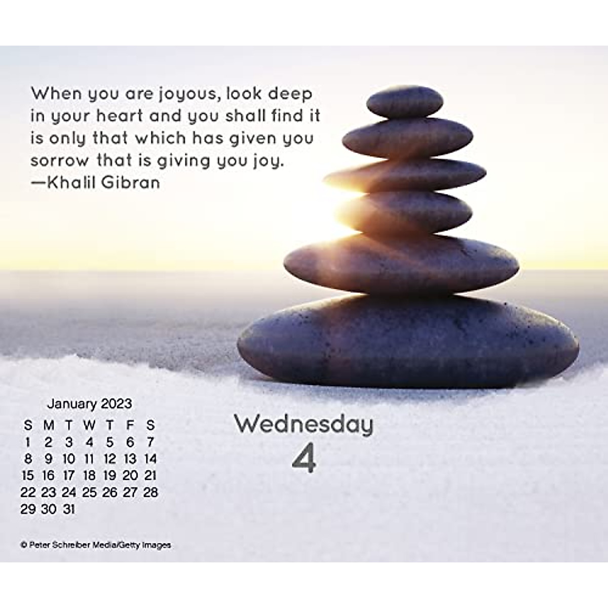 2023 Zen Day-at-a-Time Box Calendar