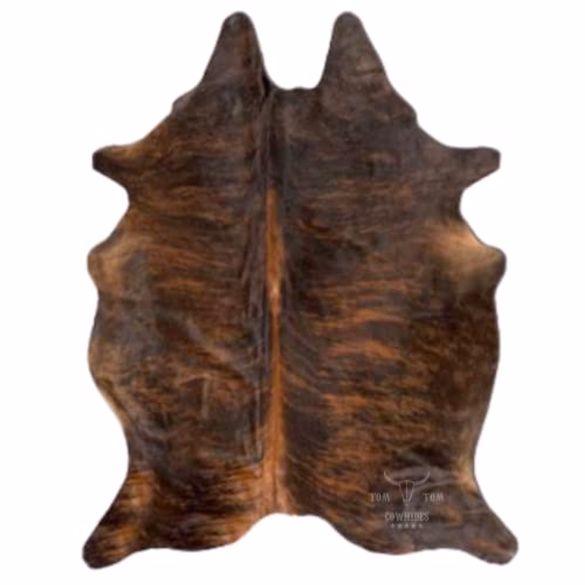 TomTom Cowhides Dark Brindle Reddish 6x6