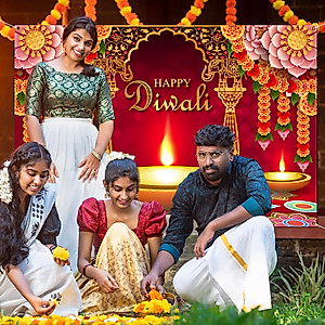 Happy Diwali Backdrop Happy Diwali Banner Diwali Decorations for Home Diwali Banner Backdrop Festival of Lights Banner Deepavali Decorations Diwali Photo Booth Props Diwali Decorations