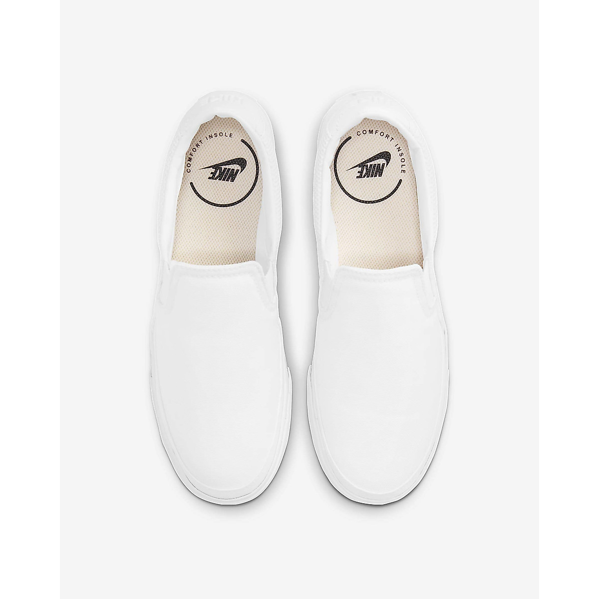 Nike Womens Court Legacy Canvas Slip On White Size 11