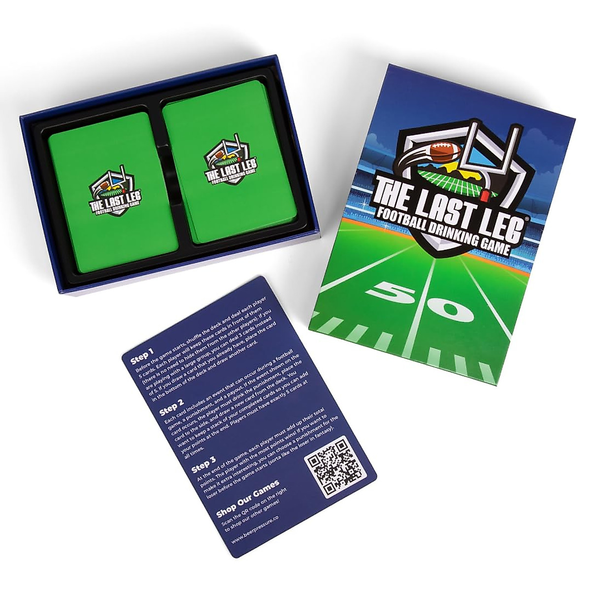 Beer Pressure The Last Leg - Live Football Drinking Game. Perfect for Game Days, Tailgates, Parties, and Pre Games.