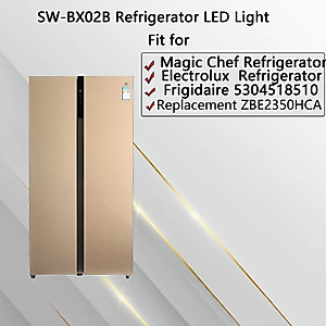 SW-BX02B Refrigerator LED Light Strip Bar fits for Electrolux Frigidaire Refrigerator LED Light Board,Replacement Refrigerator LED Light Module ZBE2350HCA SW-BX02B Repair Part (1pcs)