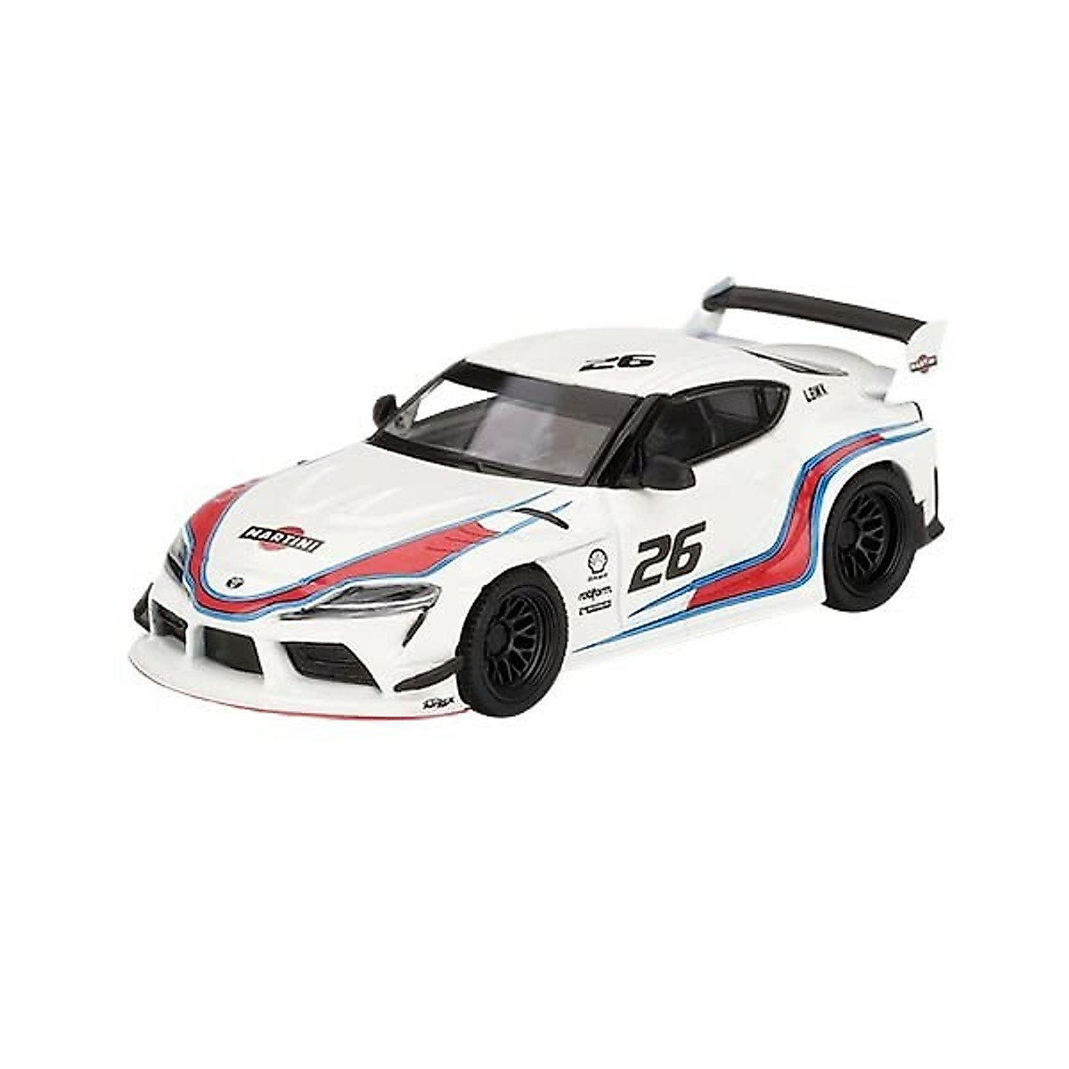 TSM Model GR Supra LB Works 26 White Martini Racing Limited Edition to 3600 Pieces Worldwide 1/64 Diecast Model Car by True