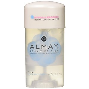 Almay Clear Gel, Anti-Perspirant and Deodorant, Fragrance Free, 2.25-Ounce Stick (Pack of 3)