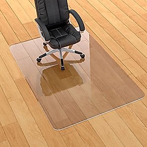 BUYIFY Office Chair Mat for Hard Floor,2mm,30"x48" PVC Material Clear Floor Mat, Floor Protector for Office or Home,Flat and Easy to Clean