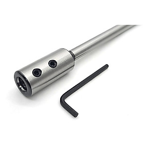 Taytools 774380 10 inch Hex Shank Forstner Drill Bit Extension for 3/8 Inch Round or Hex Shafts
