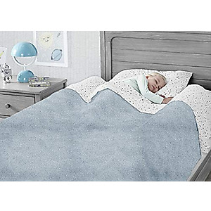 Delta Children Inflatable Bed Rails for Toddlers & Kids with Foot Pump (2 Pack) - Leak-Proof Portable Guardrails Great for Travel or at Home, White