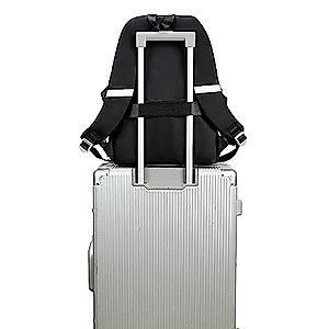 Jaygulf Waterproof Women Laptop Backpack Set Casual Girls Daypack Set Black