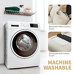 Gtilzria Ottonman,Down Fill Comfort Footrest,Cloud Modular Sectional Sofa for Living Room,Apartment,Office Beige