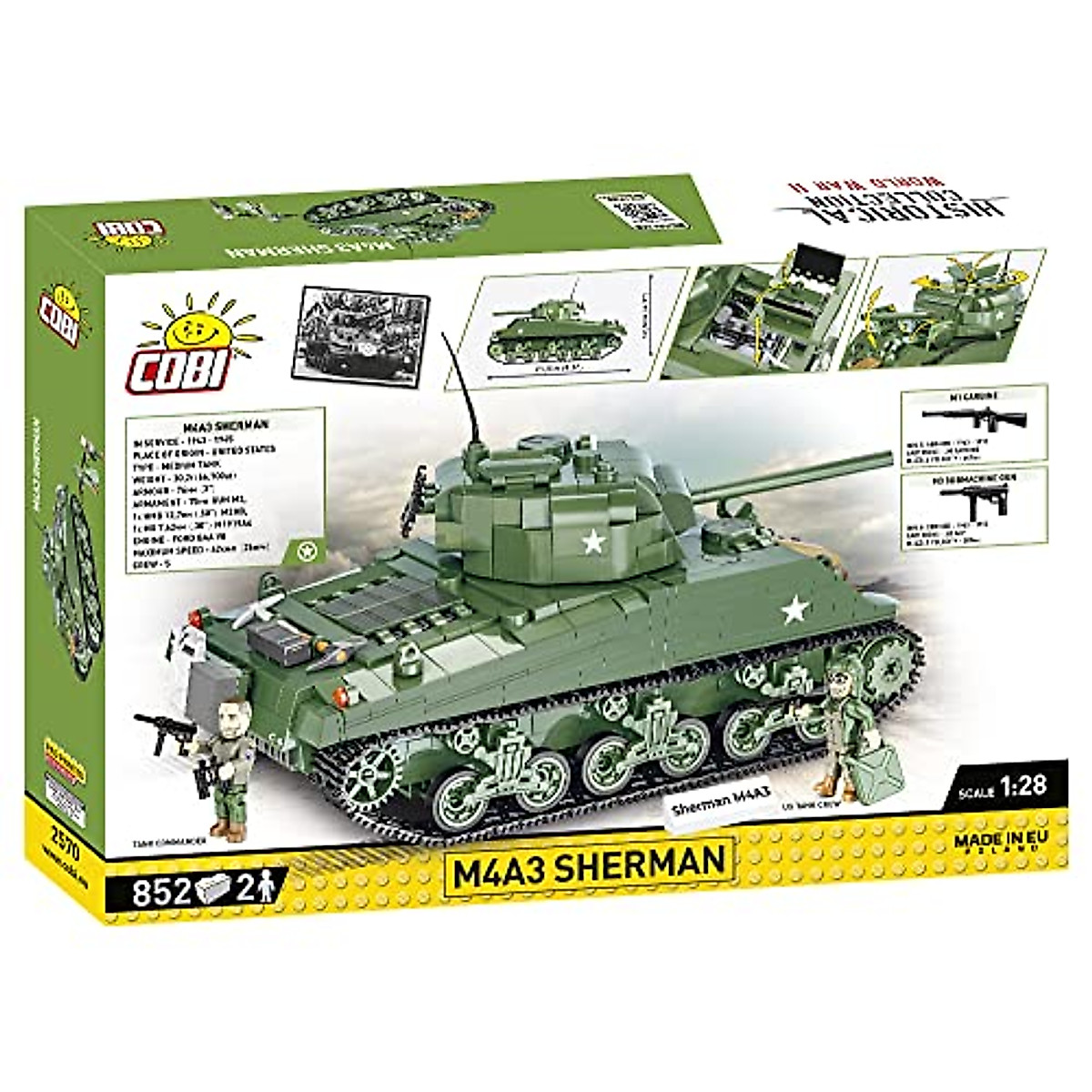 COBI Historical Collection World War II M4A3 Sherman Tank
