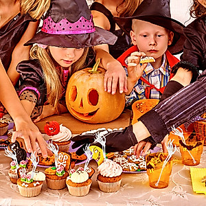 48 Pcs Skeleton Swizzle Sticks Skeleton Hand Plastic Food Picks Reusable Drink Stirrer Cocktail Drink Swizzle Stick Halloween Party Decorations for Birthday Bar Home Office (White,Arm)