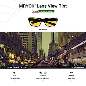 Mryok UV400 Replacement Lenses for Bose Tempo - HD Yellow