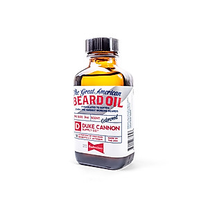 Duke Cannon Great American Beard Oil with Budweiser - 3oz.|Natural Conditioning w/Apricot Kernel Oils|Infused w/Real Budweiser Beer Protein|Warm Cedarwood Scent for a Rugged, Yet Refined Beard