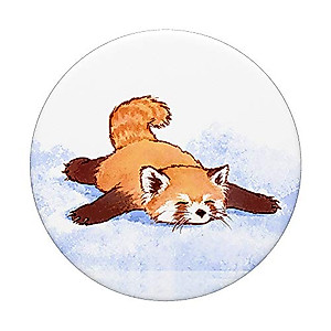 Cute Red Panda Pop Socket Cartoon PopSockets Swappable PopGrip