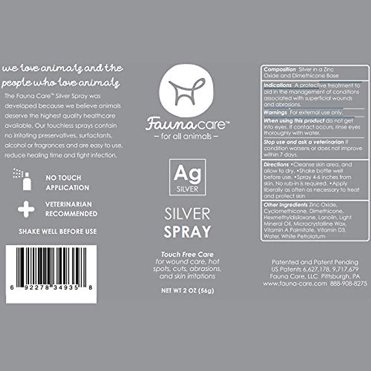 Fauna Care Silver Spray 2 oz