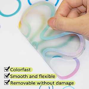 Rotumaty 187 PCS Bikini Flower Bubble Wall Decals Under The Sea Birthday Party Decorations Ocean Wall Stickers Wall Decor for Bathroom Nursery Bedroom Home School Car