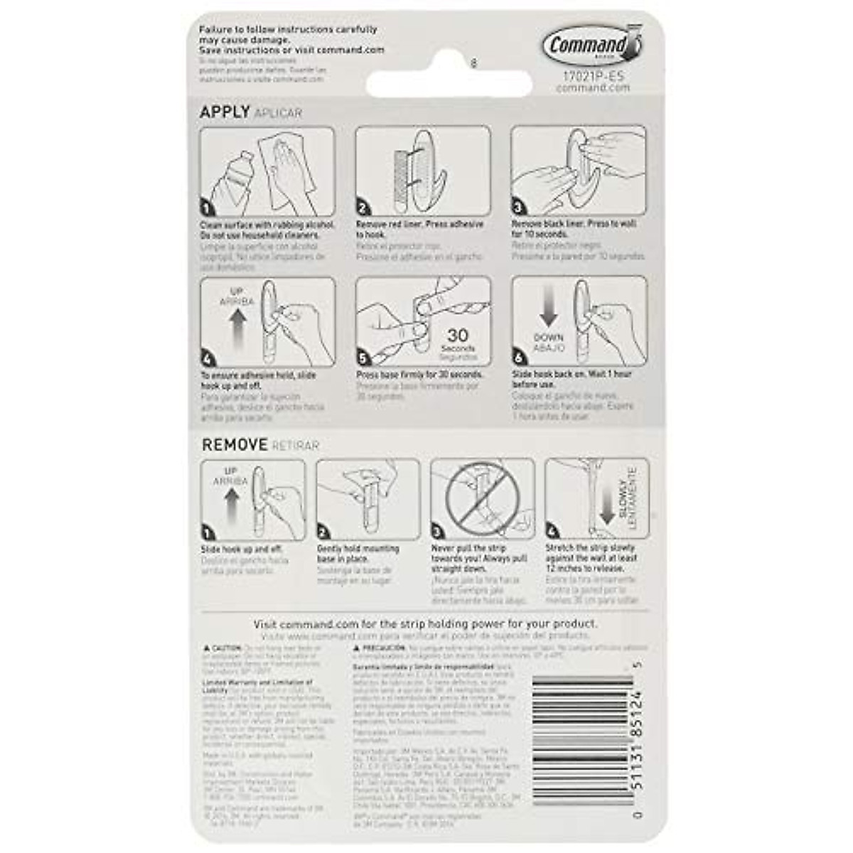 Command Medium Mounting Refill Strips, 18-Strip