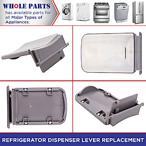 Whole Parts Refrigerator Dispenser Lever Assembly Part # DA97-11867A - Replacement and Compatible with Some Samsung Refrigerators - Exact Fit to PS4176495-2 Yr Warranty