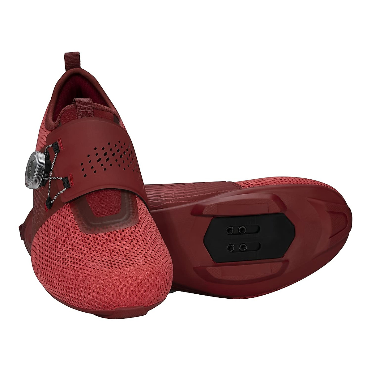 SHIMANO SH-IC500W Women's High Performance Indoor Cycling Shoe, Red, 5-5.5 (EU 37)