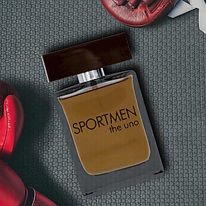 NovoGlow Sportmen the Uno for Men - 3.4 Fl Oz Eau De Parfum Spray - Long Lasting Warm Spicy & Woody Scent Smell Fresh & Masculine All Day Includes Carrying Pouch Gift for Men for All Occasions