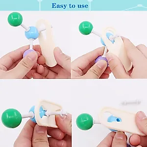 LFGKeng Chemistry Molecular Model Kit, 974 PCS Molecular Structure Model with Atoms, Charge-Cloud, Organic/Inorganic Chemistry Teaching Kit, Science Kit for Space Imagination/Interest Cultivation