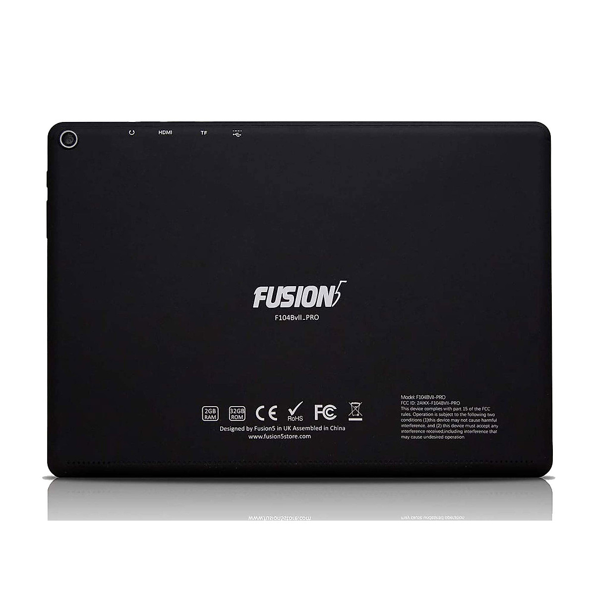 Fusion5 104Bv2 PRO Android Tablet PC - (Android 9.0 Pie, 2GB RAM, 32GB Storage, Bluetooth, Dual-Band Wi-Fi, HDMI, HD IPS Screen, GPS, FM, 5MP and 2MP Cameras)